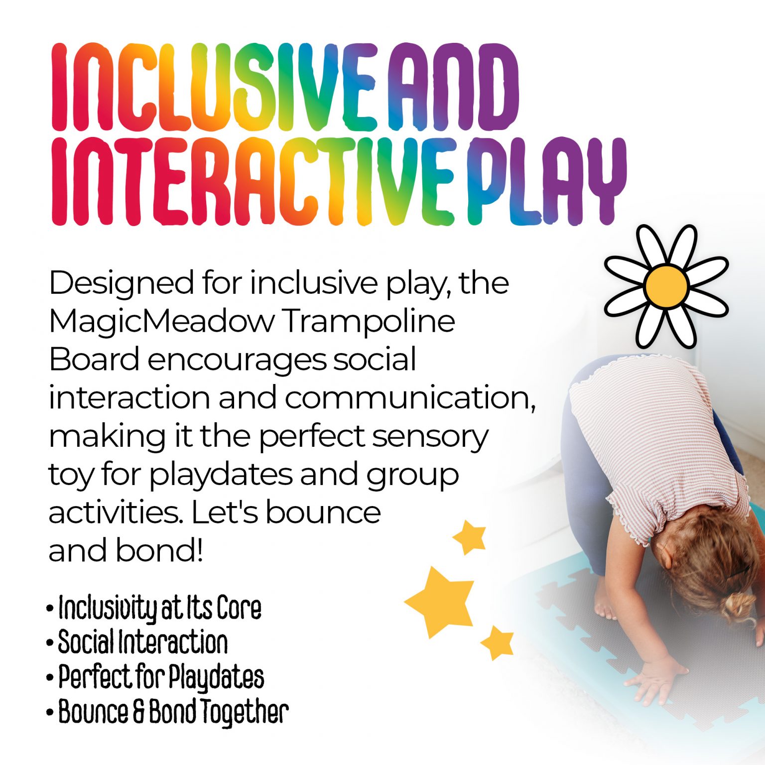 Trampoline Board┃Designed for Durable & Autism Friendly Fun