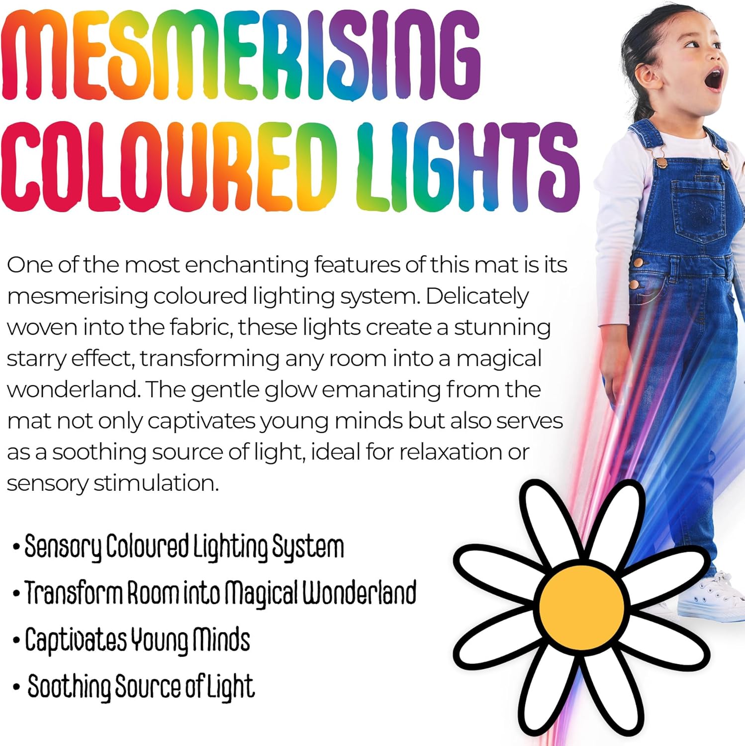 Round Mat with Sensory Coloured Lights┃Mesmerising Lighting